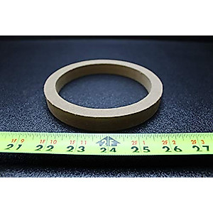 1 MDF Speaker Ring Spacer 5.25 INCH Wood 3/4 Thick Fiberglass Box Ring-5.25R
