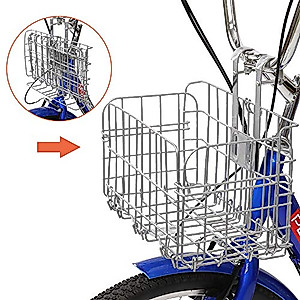 PEXMOR Adult Tricycle, 24/26 Inch 7 Speed 3 Wheel Bikes Tricycle for Adults, Adult Trike for Women/Men/Seniors, Three Wheel Cruiser Bike w/Folding Front & Rear Basket for Shopping/Recreation/Picnic