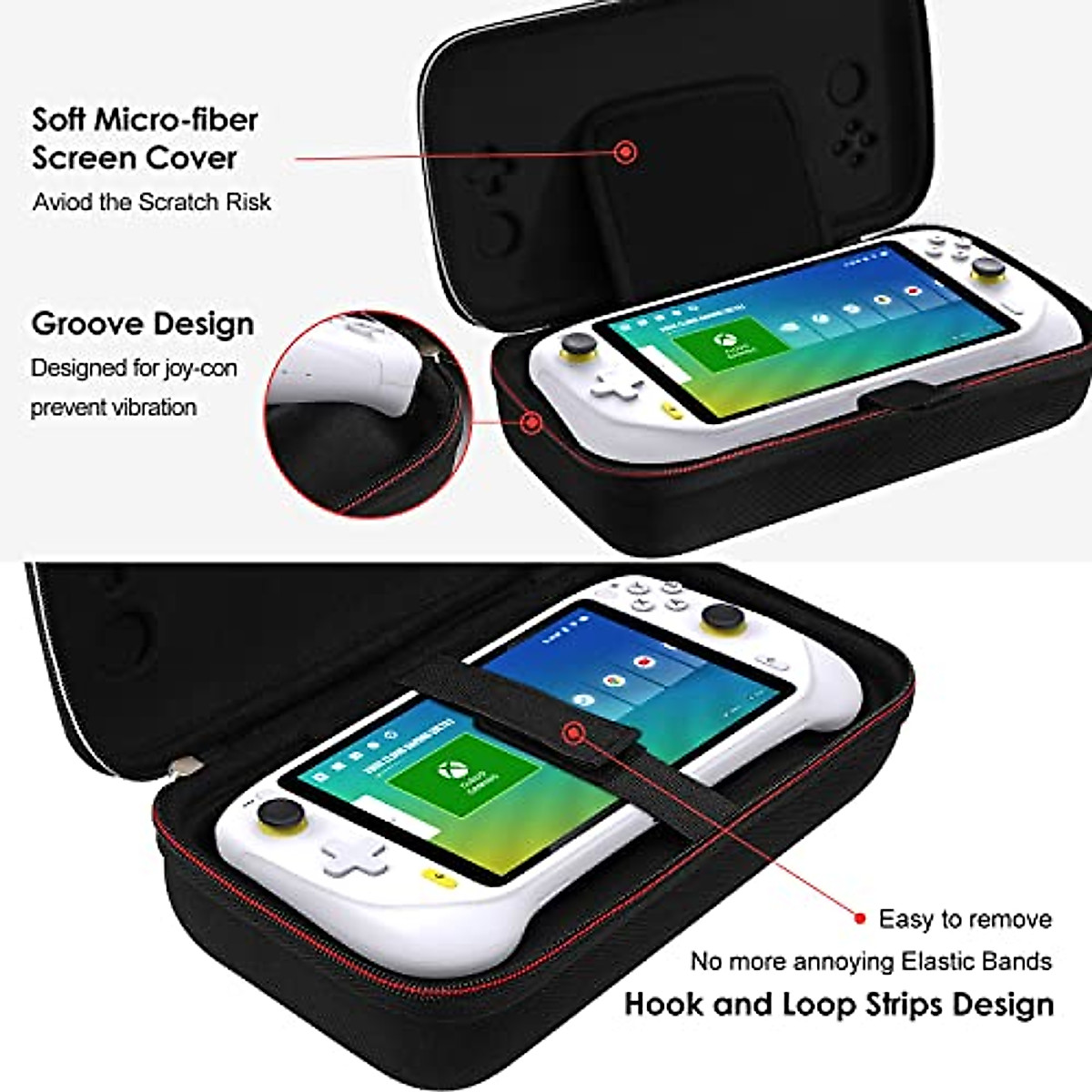 ivoler Carrying Case for Logitech G Cloud Handheld Gaming Console,Protective Hard Shell Carry Case , Portable Travel Storage Case Pouch for Logitech G Cloud & Accessories