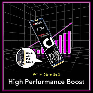Addlink S90 Lite 1TB NVMe 4.0 Gen4 PCIe M.2 3D NAND Internal Gaming SSD - Read Speed up to 5000 MB/s (ad1TBS90LTM2P)