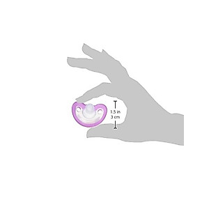 RaZbaby JollyPop Baby Pacifier Plus, 3m+, Pink, Double Pack