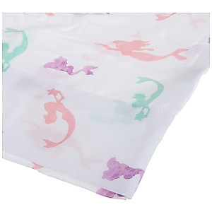 Kids Rule 3-Piece Mermaid Sheet Set | 1 Twin Flat Sheet, 1 Twin Fitted Sheet & 1 Queen Pillowcase | 100% Softly Brushed Microfiber Polyester | Soft, Smooth & Durable | Ideal for Kids | Multicolor