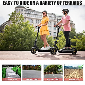 YBang 60/70-6.5 tubeless tire with valve for Segway Ninebot Max G30 / G30E / G30LP electric scooter solid rubber tires 10-inch anti-slip explosion-proof tires (2 Pcs)