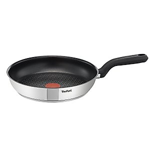 Tefal 30 cm Comfort Max, Induction Frying Pan, Stainless Steel, Non Stick