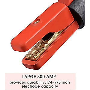 Reboot Welding Electrode Holder 300AMP Copper Heavy Duty Jaw Holding Plier Electrode Clamp of Welding Machine ARC Welder American Design