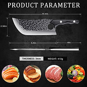 Moontay Meat Cleaver Knife & Butcher Knife
