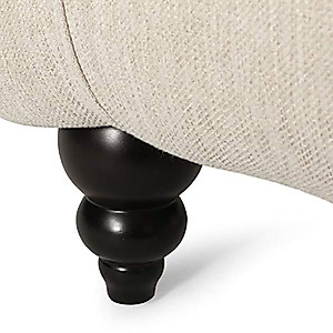 Christopher Knight Home Varnell Chaise Lounge, Beige + Dark Brown