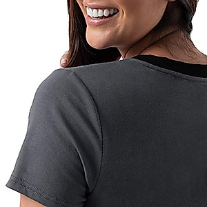 Fruit of the Loom Women's Sleeve Tee and Short 2 Piece Sleep Set, Soft Grey, X-Large