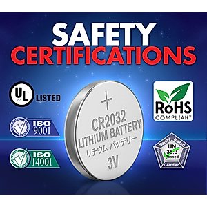 ACDelco 24-Count CR2032 Batteries, Lithium 3V Coin Cell Button Battery Pack for Watch and Small Electronics, 5 Year Shelf Life