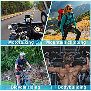 Accmor Touch Screen Cycling Gloves, Large Size Kids Sport Gloves, Men Women Teens Fishing Gloves, Breathable Non-Slip Children Bike Riding Gloves for Fishing Cycling Hunting Climbing Outdoor Sports