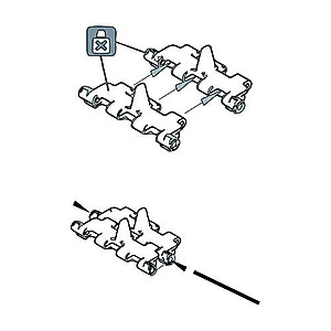 Warp United 1/35 Metal Track Type A Links: German Panzer III IV Tank Nashorn Hummel Mid Production Model Kit