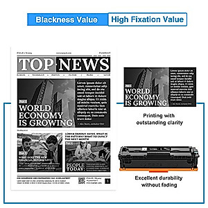 TRUE IMAGE Compatible Toner Cartridge Replacement for HP 202A CF500A 202X CF500X Color Pro MFP M281fdw M281cdw M254dw M254nw M281fdn M280nw M254 M281 202 Toner Ink Printer (Black, 2-Pack)