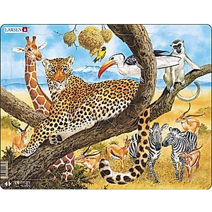 Larsen Puzzles Leopard 48 Piece Children's Jigsaw Puzzle