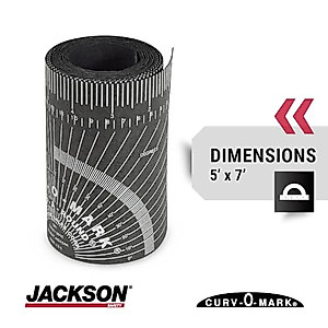 Jackson Safety Flexible Wrap-A-Round Pipe Marking Tool, 4" to 12" Pipe Diameter, Black, XL, 14754