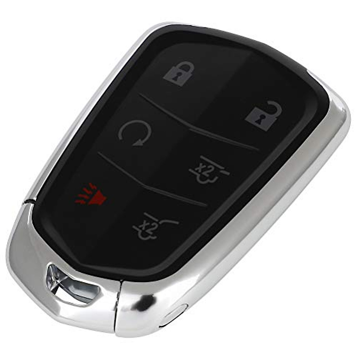 ROADFAR HYQ2AB 6 Buttons Keyless Entry Remote Car Key Fob 1pc Shell Case Uncut Replacement fit for Cadillac CTS for Cadillac XTS 14-19 for Cadillac ATS 15-19