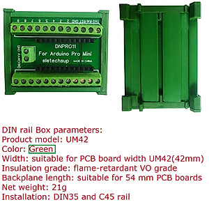 DIN Rail Mount Adapter Module for Arduino Pro Mini Board DIY PLC Industrial Cont (1)