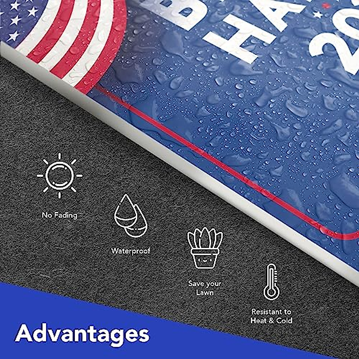 Biden Harris 2024 Yard Sign - 16x12 Coroplast Double Sided Biden for President Yard Sign - Joe Biden Lawn Sign - Biden Harris Sign for Yard, Window