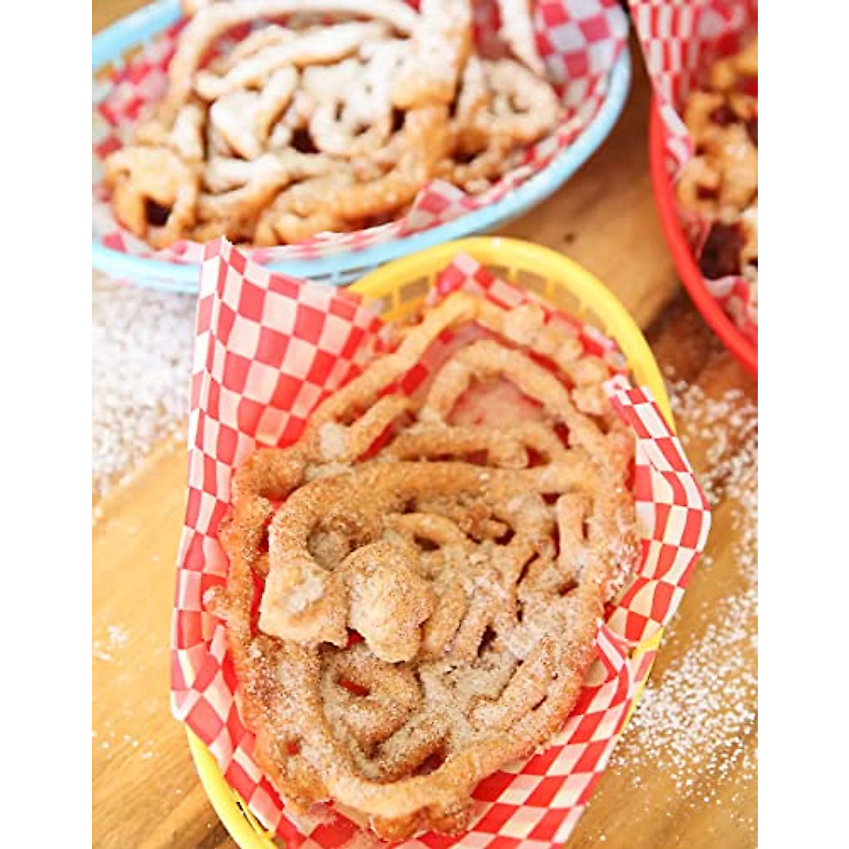 Krusteaz Professional Funnel Cake Mix, 5 lb Box with Krusteaz Professional Dessert Server