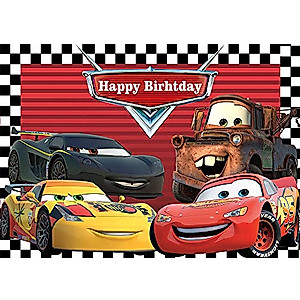7x5ft Cars Theme Photo Background Children Boys Birthday Party Photography Backdrop Baby Show Photo Booth Studio Props