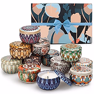 12 Pack Scented Candles Gifts for Women,Candles for Home Scented Long Lasting Natural Soy Wax Candles,Holiday Candles Women Gifts for Valentine's Day,Birthday,Christmas,Thanksgiving,Mother's Day