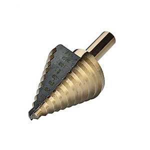 ArtisanShow 5PCS HSS Cobalt Step Drill Bit Set Multiple Hole 50 Sizes Cobalt Titanium Conical Cone Drill Hole Cutter Core Drill Bits with Aluminum Case