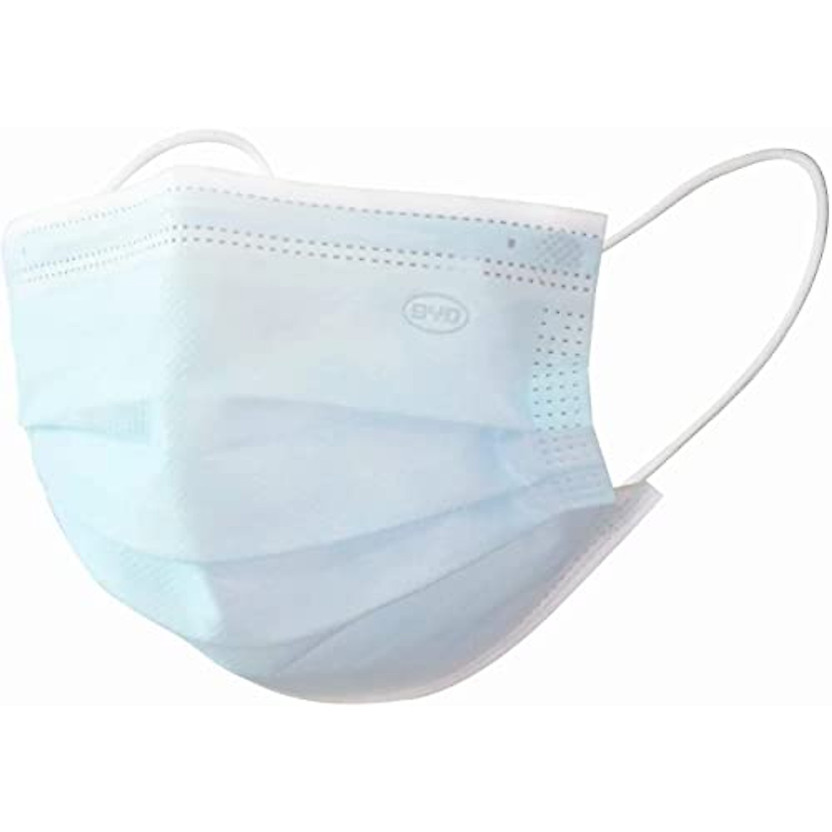 BYD CARE Single Use Disposable 3-Ply Mask, ASTM Level 3, Daily protection for Home, Office, School, Restaurants, Gyms, Outdoor and Indoor, 2 Boxes of 50 PCs each (100 masks total)