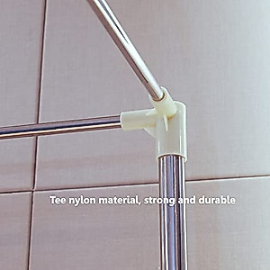 AIKASY Outer Bed Support Canopy Bed Frame Post Queen Size Stainless Steel Bed Canopy Frame Poles Four Corner Bed Bracket Fit for Metal Bed Wood Bed Bedroom Decor (Queen, Silver)