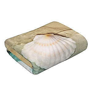 Golosila Soft Absorbent Hand Towel Starfish Seashell on Summer Beach Sea Water Bathroom Decorations Multipurpose Fingertip Towels for Guests, Hand, Face, Gym and Spa, Yoga All Season-27.5 x 16 inches