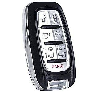 Key Fob Replacement Fits for Chrysler Pacifica 2017 2018 2019 2020 2021 Voyager 2020 Proximity Smart Keyless Entry Remote Control 68217832AC 68217832AB 7 Buttons