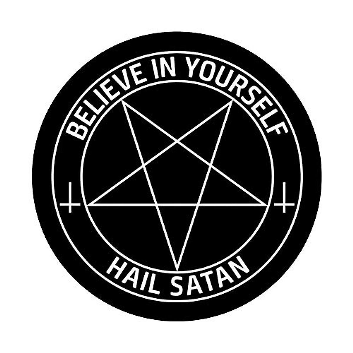 Believe In Yourself Hail Satan Satanic Pentagram PopSockets PopGrip: Swappable Grip for Phones & Tablets