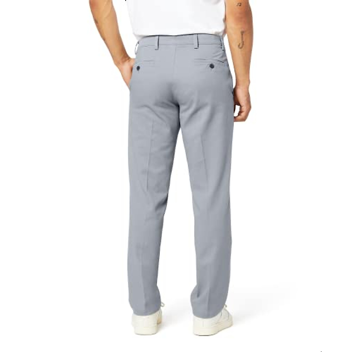 Dockers Men's Straight Fit Easy Khaki Pants, Burma Grey, 31W x 30L