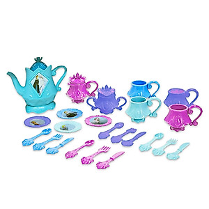 Classic Disney Frozen Tea Set Bundle ~ 26 Pc Frozen Tea Party Decorations, Cups, Tea Pot, Featuring Anna and Elsa with Frozen Stickers (Frozen Tea Set Party Supplies)