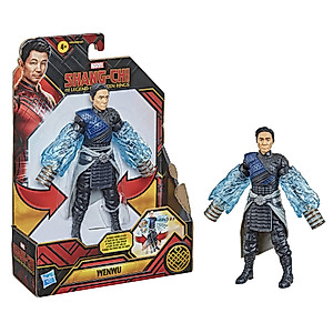 Marvel Shang-Chi and The Legend of The Ten Rings Wenwu 6-Inch Action Figure Toy with Ten Rings Power Attack Feature for Kids Ages 4 and Up