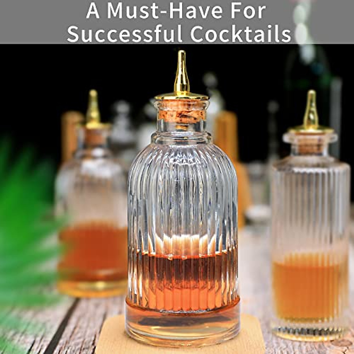 Bitters Bottle - 7oz 200ml Bitter Bottle with Dash Top, Made of Glass, Perfect for Bartender, Home Bar