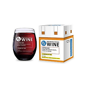 GSM Brands Stemless Wine Glass for Pharmacist Gifts (Prescription) Made of Unbreakable Tritan Plastic and Dishwasher Safe - 16 ounces