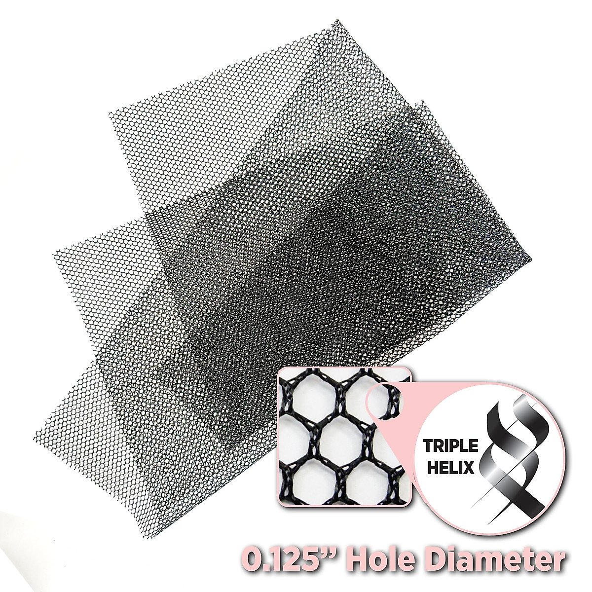 Donna Deluxe Weaving Net 17.5" X 26" Black Weaving Net for Crochet Hairstyles Womens Crochet Cap Womens Weaving Net for Hair Black Wig Cap for Hair