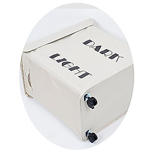 KLgeri 2 Sections Laundry Sorters Hamper with Wheels Collapsible Storage Baskets (L)