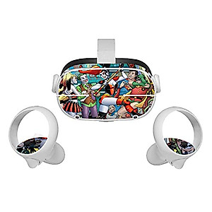 Oculus Quest II VR Headset Skin Sticker Amazing Girl Vinyl Decal for Headset and Controller