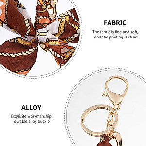 OSALADI Bowknot Silk Ribbon Bag Pendant Keychain Fashion Handbag Handle Decor for Purse Tote Bag Handbag