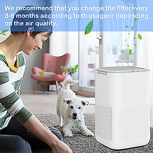 MA-15 Air Purifier Replacement Filter for Medify Air 15 Series, fit medify air purifier filter replacement, 3 in 1 Integration of Pre-Filter, High Efficiency H13 True HEPA and Activated Carbon 4-Pack