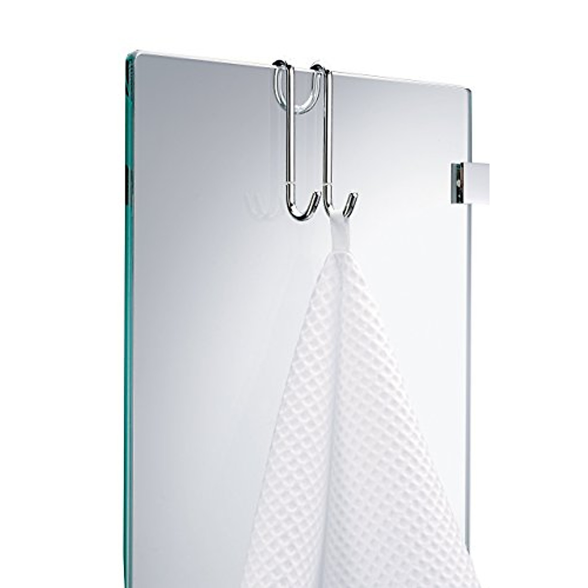 DWBA Small Hanging Hook for Bathroom Shower Glass Doors 3/8" Space to Hang, Polished Chrome Hook Towel Hanger