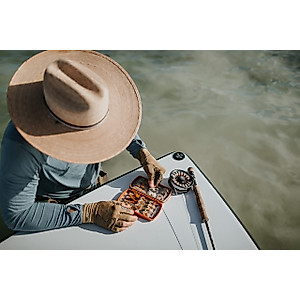fishpond Tacky Pescador Fly Box - Burnt Orange | Waterproof Fly Box | Silicone Slits