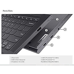 Lenovo Yoga 7i Laptop with 14" FHD 300 nits Touchscreen, 11th Gen Intel i7-1165G7, 512GB SSD, 12GB DDR4, Wi-Fi 6, BT 5.0, and Windows 10 Home