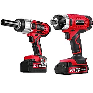 AVID POWER Cordless Impact Wrench Bundle with 20V Impact Driver Kit
