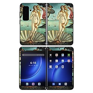MightySkins Skin Compatible with Microsoft Surface Duo 2 - Birth of Venus | Protective, Durable, and Unique Vinyl Decal wrap Cover | Easy to Apply, Remove, and Change Styles | Made in The USA