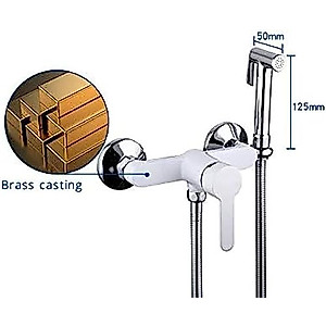 MINJING Kitchen Taps Bidets Brass Bathroom Shower Tap Bidet Toilet Sprayer Bidet Washer Mixer Muslim Shower Hygienic Shower Toilet Faucet