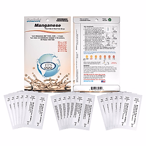 Industrial Test Systems 481012 Sensafe Manganese Water Test Strip Kit 12 Tests