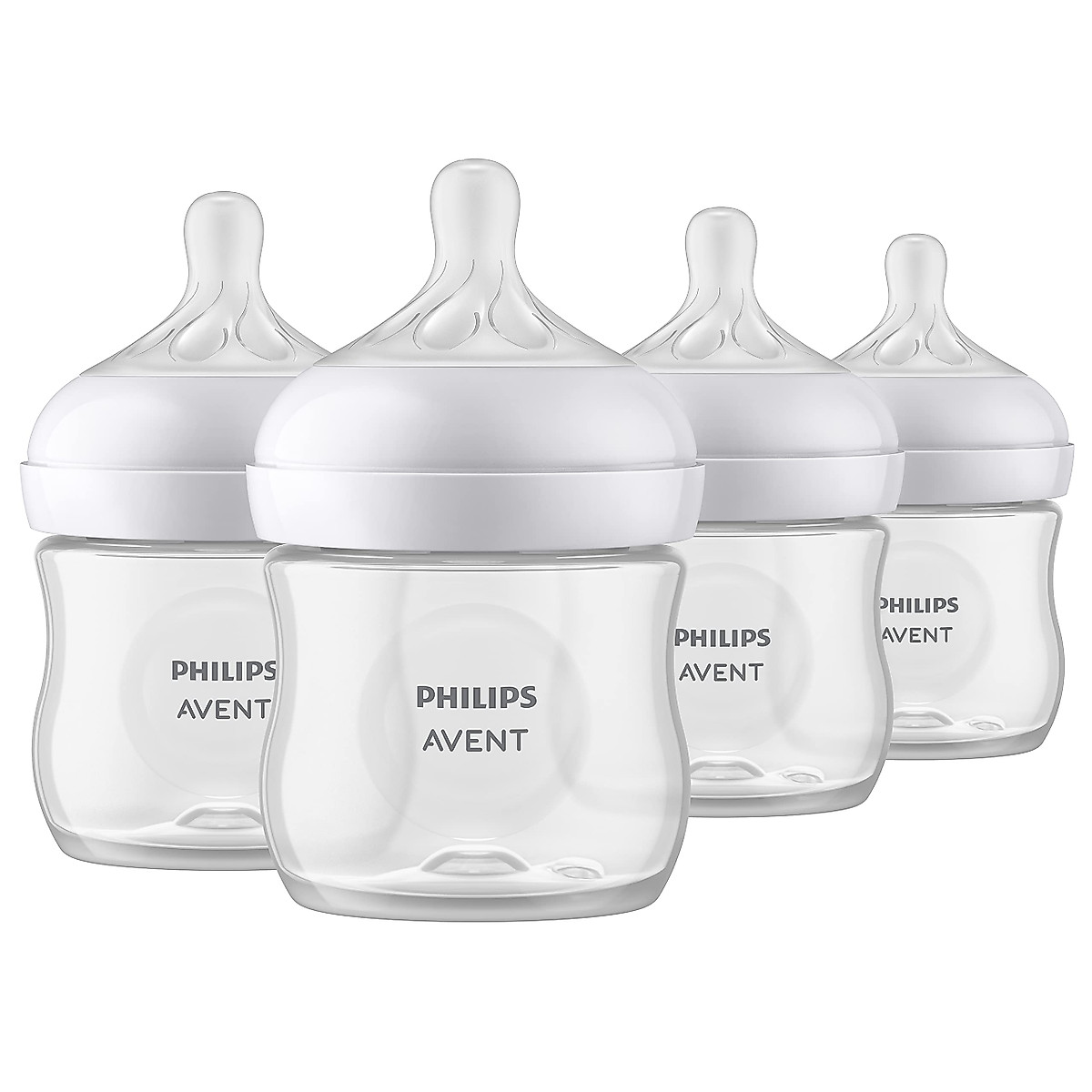 Philips Avent Natural Baby Bottle, 4oz, 4pk, SCY900/04 & Natural Response Baby Bottle Nipples Flow 4, 3M+, 4pk, SCY964/04 & Natural Response Baby Bottle Nipples Flow 5, 6M+, 4pk, SCY965/04