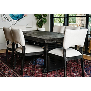 Posh Pollen Uptown Set of 2 Upholstered dining chairs, White