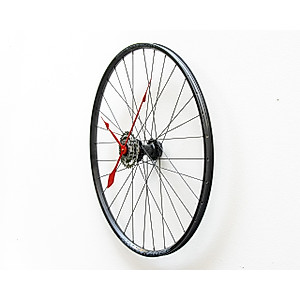 Bike Wheel Clock, Large, Wall, Cyclist, Unique, Steampunk, Decor, Bicycle, spoke, time, gear, cycle, recycle, upcycle, repurpose, reuse,